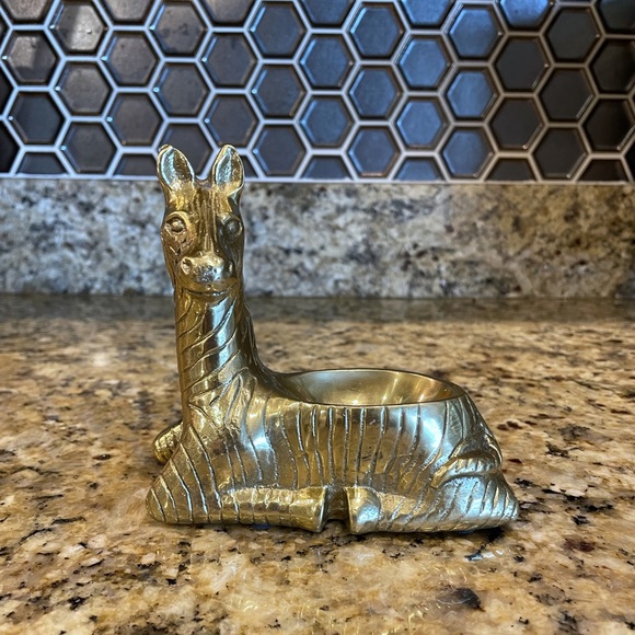Accents | Vintage Brass Zebra | Poshmark